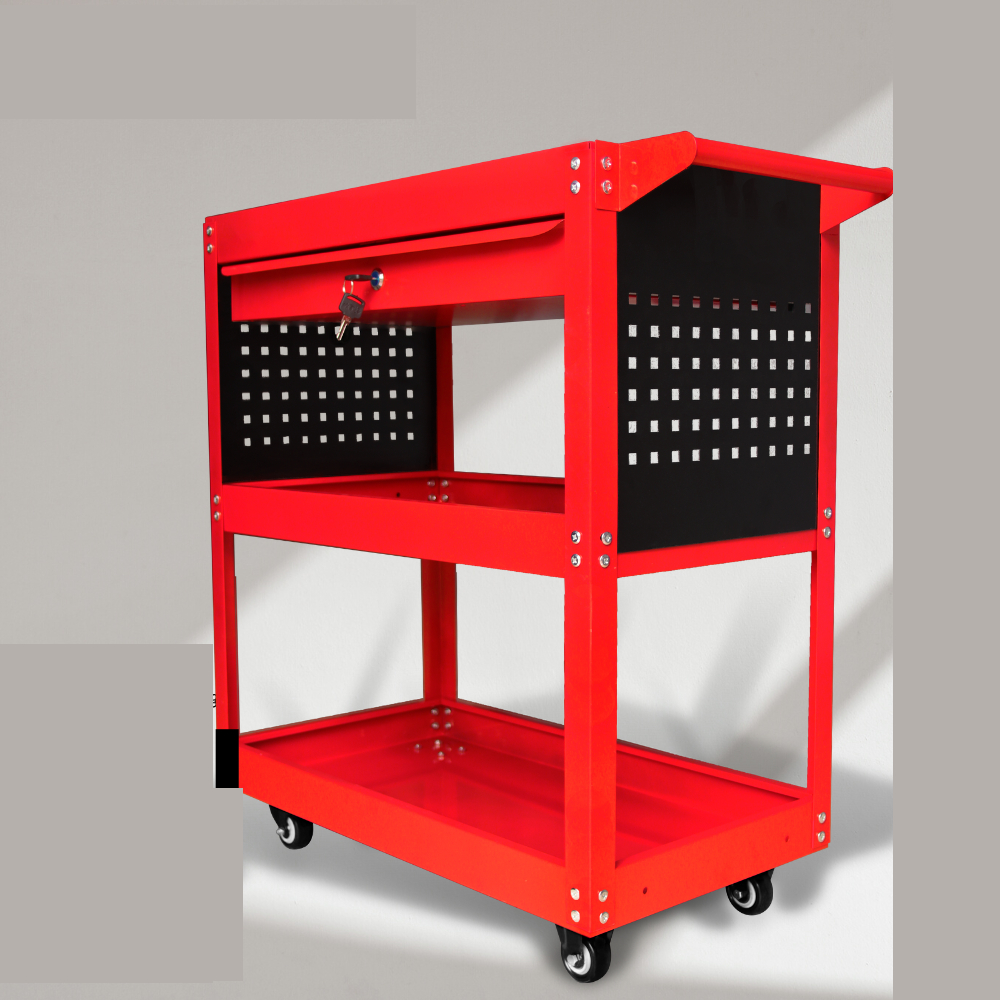 Jual [Dengan Laci] Troli Bengkel Rak 3 Susun Perkakas Trolly Trolley ...