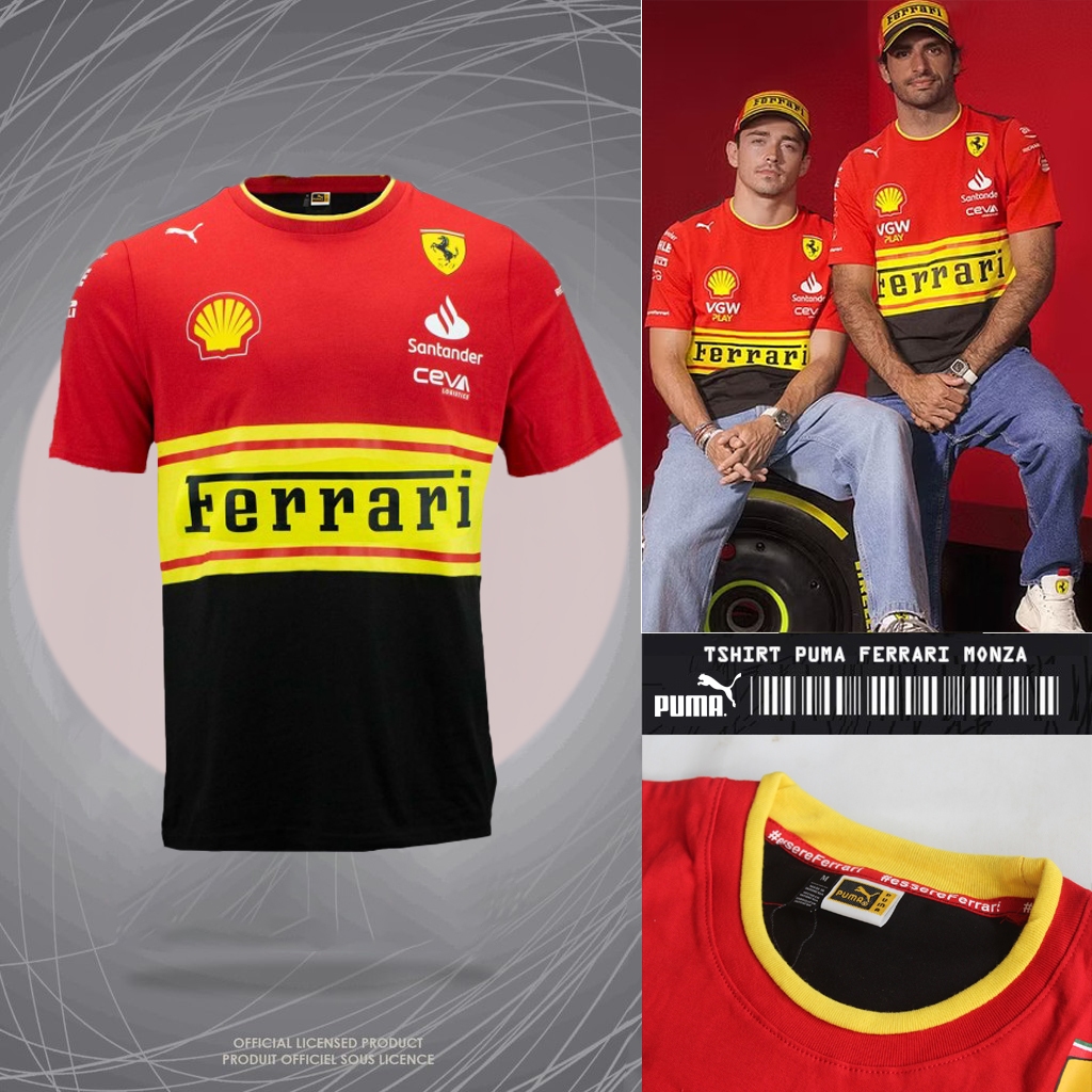 Jual BAJU FERRARI MONZA/ KAOS PREMIUM FERRARI MONZA 24S / TSHIRT ...