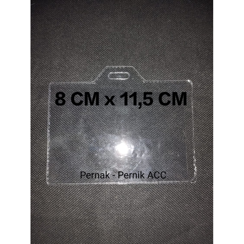 Jual Plastik Name Tag 8 x 11.5 MIRING / Plastik ID Card Miring / Glue ...