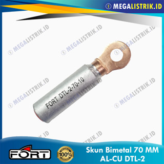 Jual FORT SKUN BIMETAL AL-CU 70MM / CABLE LUG DTL-2-70 MM / SCUN KABEL ALUMINIUM TEMBAGA 70-10 ...