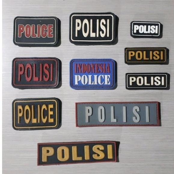 Jual Tempelan Emblem Karet Logo POLISI INDONESIA POLICE | Shopee Indonesia