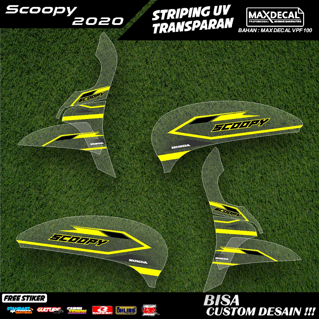 Jual decal striping motor honda scoopy 2014692123 karbu transparan ...