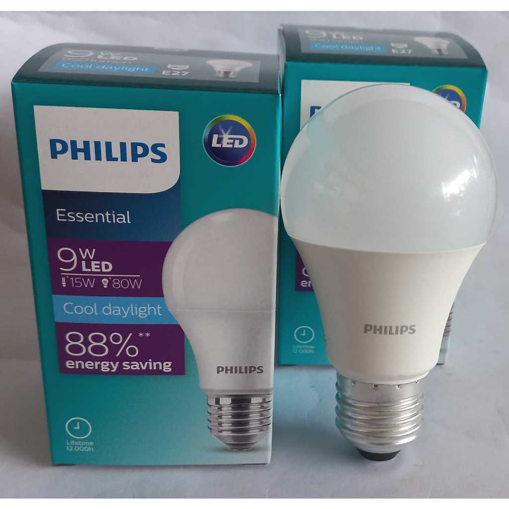 Jual Lampu LED Essential Philips 9w Cahaya Putih Philips Essential ...