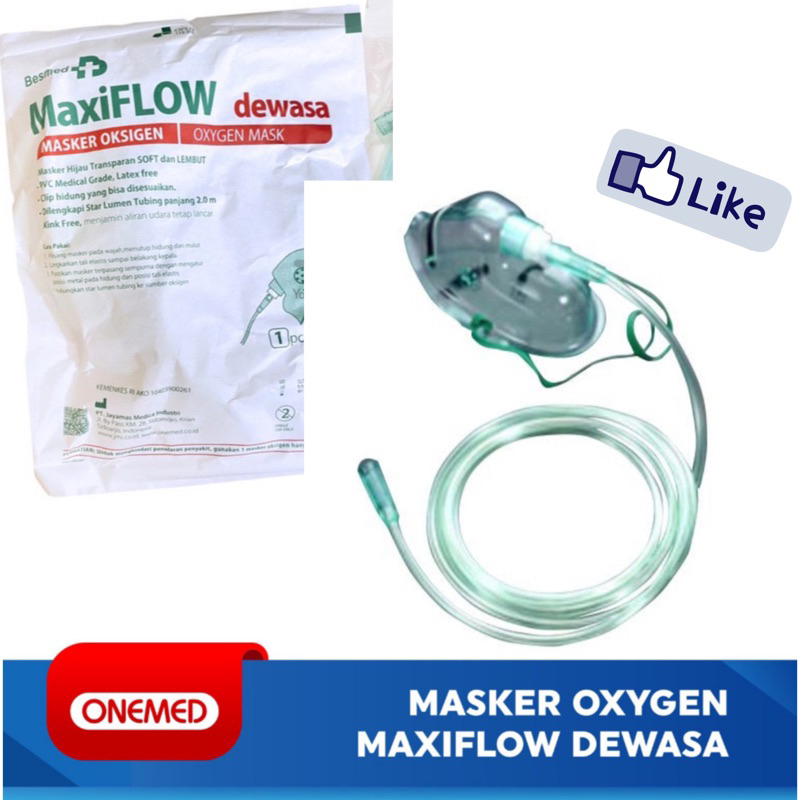 Jual Maxiflow DEWASA Masker Oksigen / Masker Oksigen / Masker Oksigen ...
