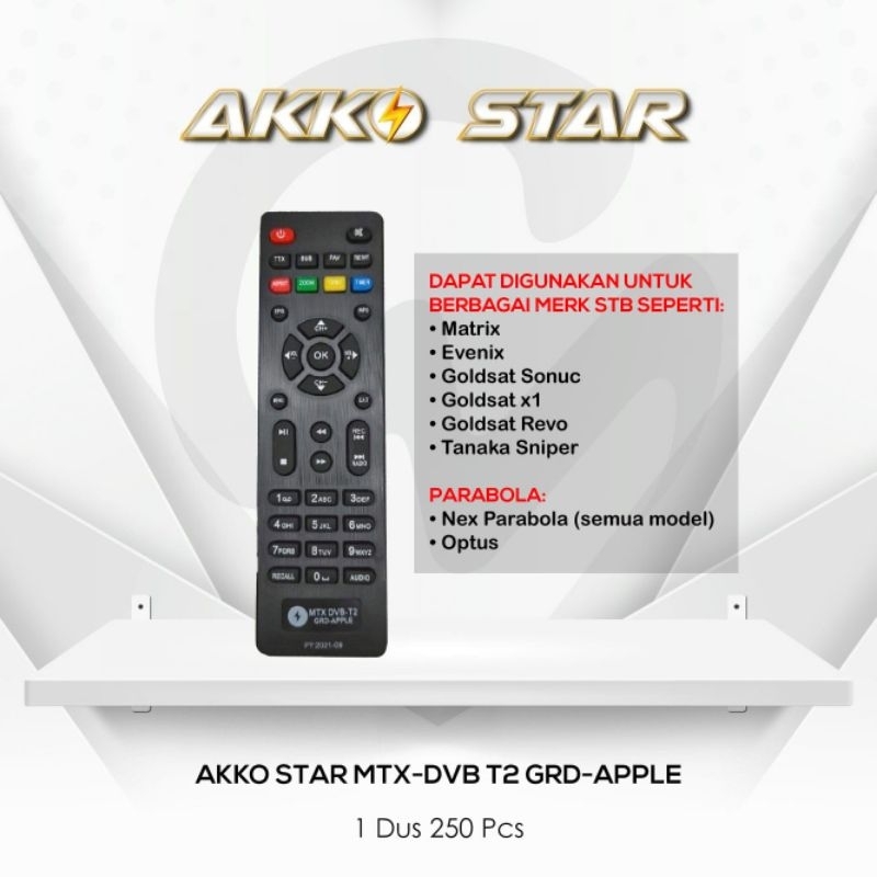 Jual REMOTE MATRIX/REMOTE EVINICH/REMOTE AKKO STAR APPLE/ Remote Set ...