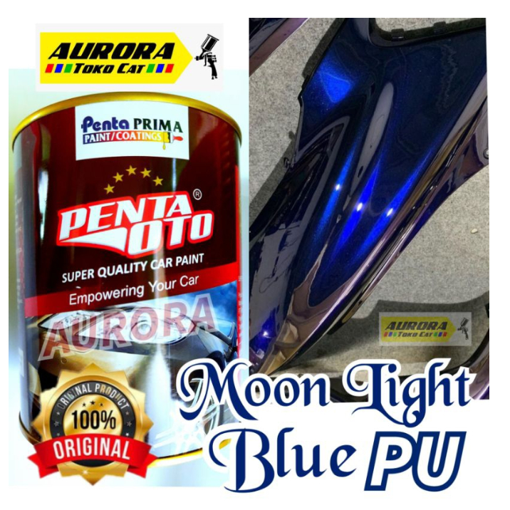 Jual Cat Moonlight Blue PU Biru Candy Metalik Gelap Dark Moon Light ...