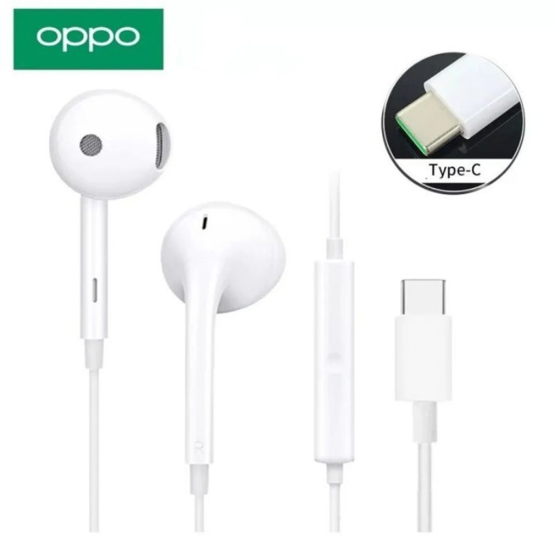Jual HEADSET EARPHONE OPPO RENO 10 / 10 PRO 5G ORIGINAL 100% TYPE C ...