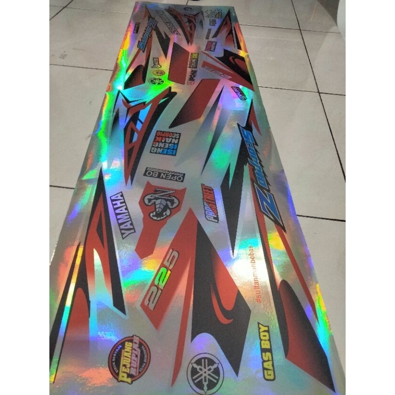 Jual Stiker Striping Scorpio Z 2008 Stebo tangki silver body silver ...