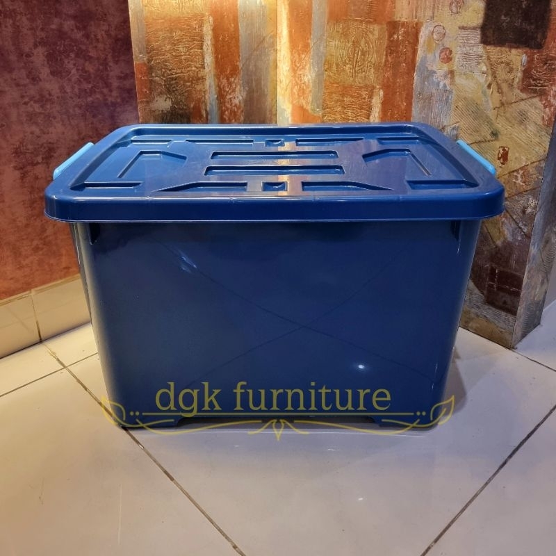 Jual Kontainer Container Plastik 75 Liter 75 Litre 75 L 75L Biru Tua ...
