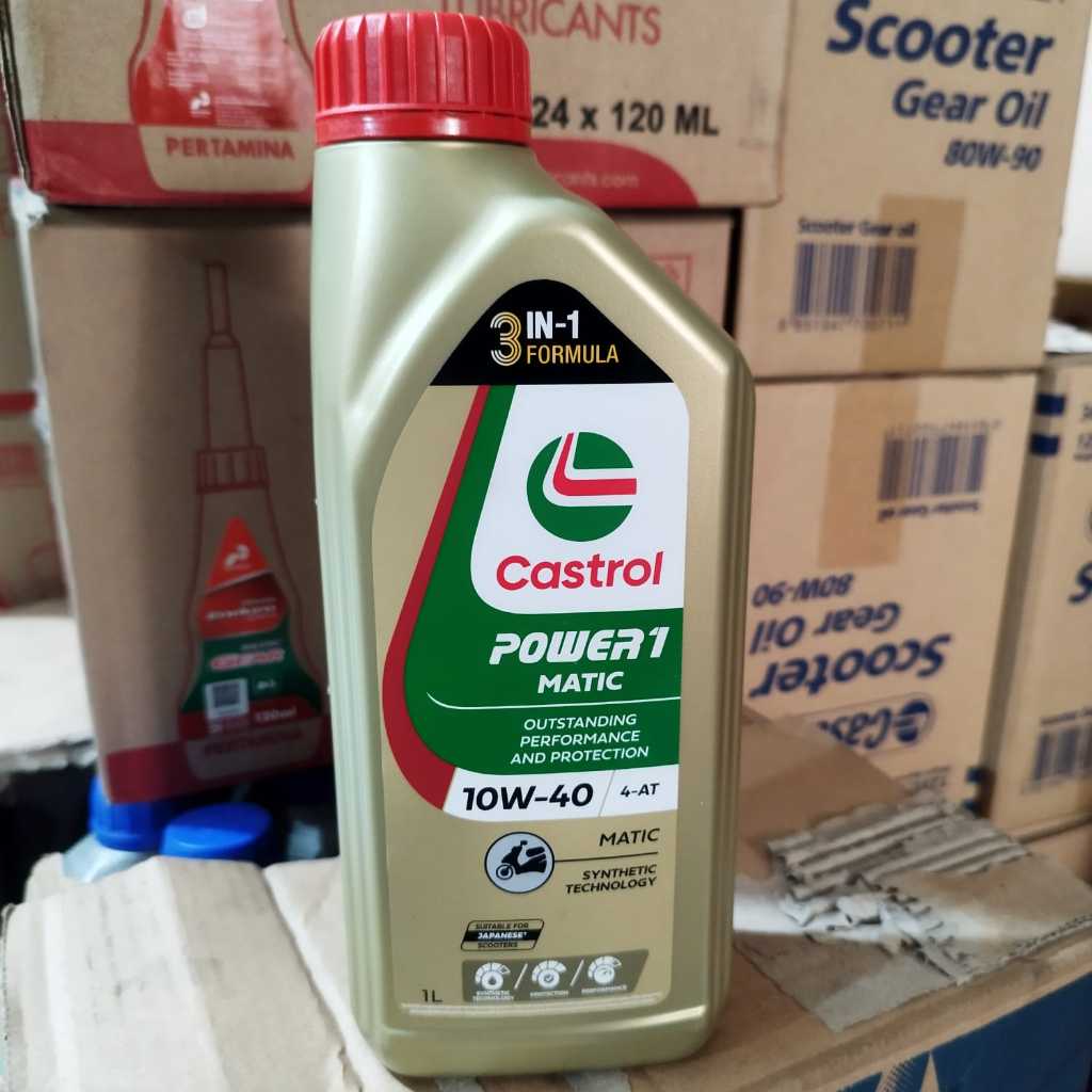 Jual Oli Castrol Power1 Power 1 MATIC 10w-40 1Liter. Oli Motor Matic ...