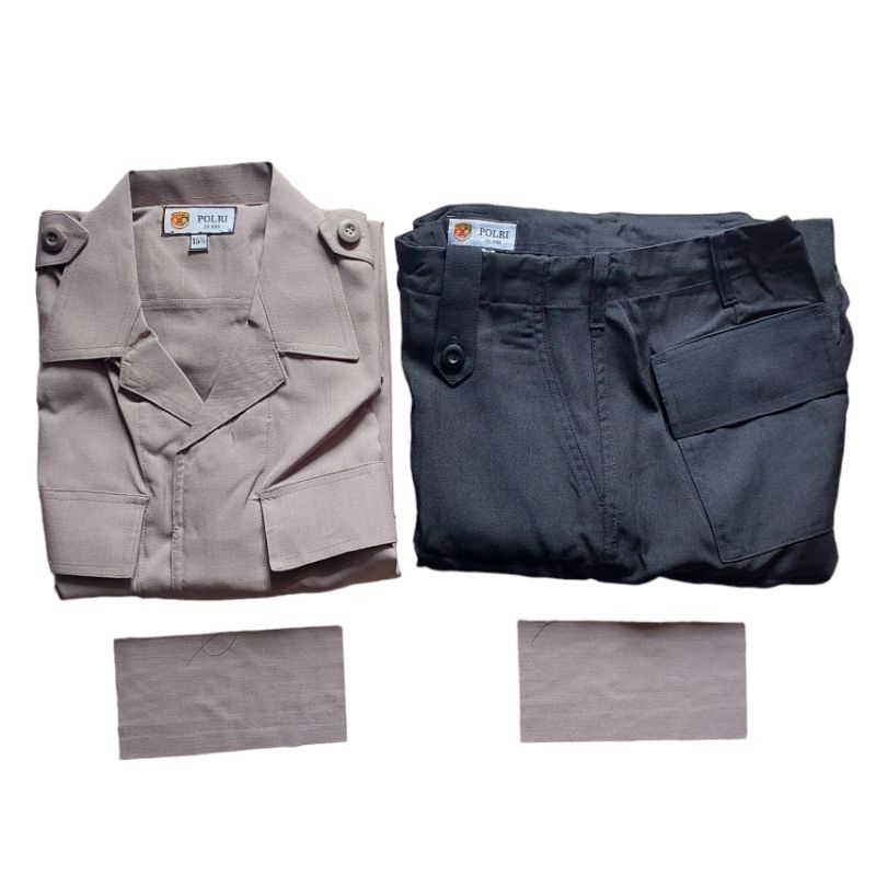 Jual SERAGAM 1 STEL JATAH PDL POLRI 2024 ( BAJU DAN CELANA) | Shopee ...