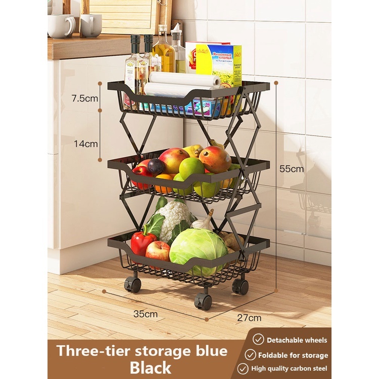 Jual Rak Buah dan Sayur Keranjang Buah dan Sayur Rak Dapur Susun Rak ...