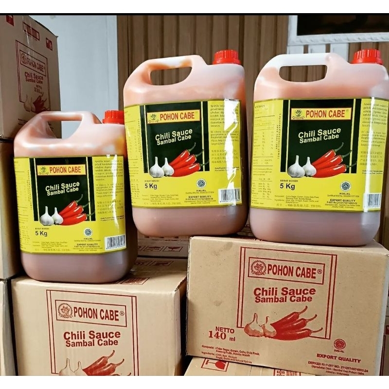 Jual Saos sambal Pohon cabe Ukuran 5KG | Shopee Indonesia