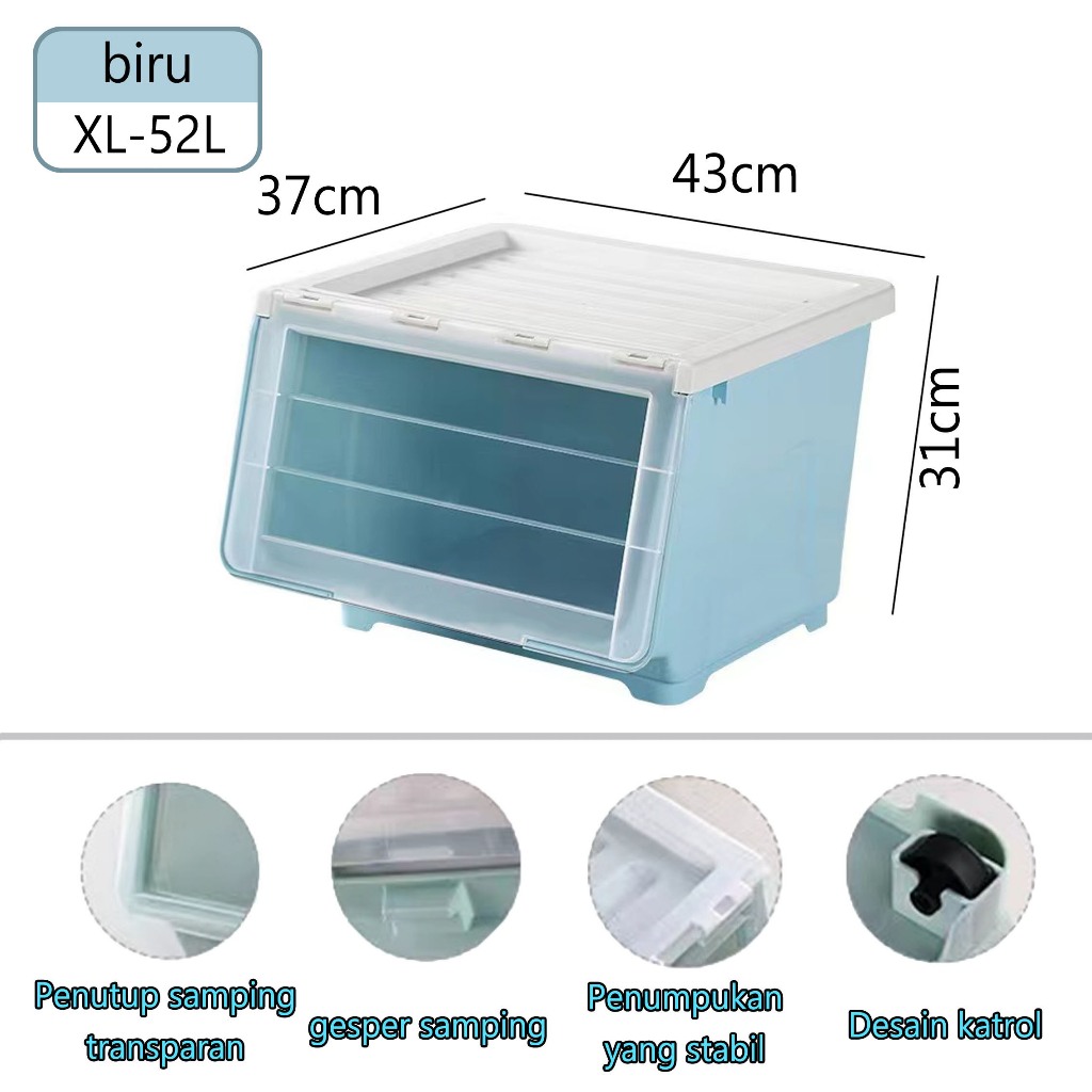 Jual plastik box Tempat Penyimpanan Container box Kotak Penyimpanan ...