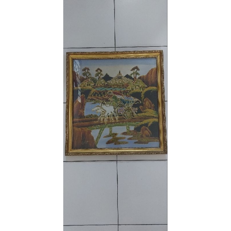 Jual Lukisan Pemandangan Sawahluka Batik Surya Malioboro | Shopee Indonesia
