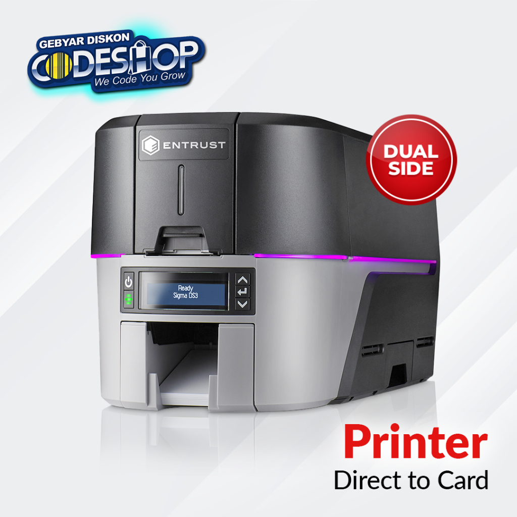 Jual Entrust Sigma DS3 Duplex Printer ID Card Dual Side Cetak Kartu PVC ...