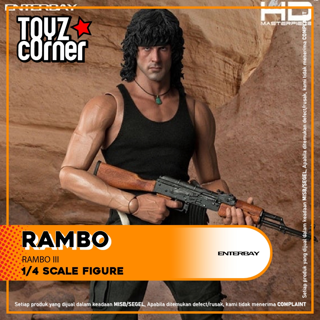 Jual Toyz Corner - Enterbay 1/4 Scale Figure HD-1005 Rambo III - Rambo ...