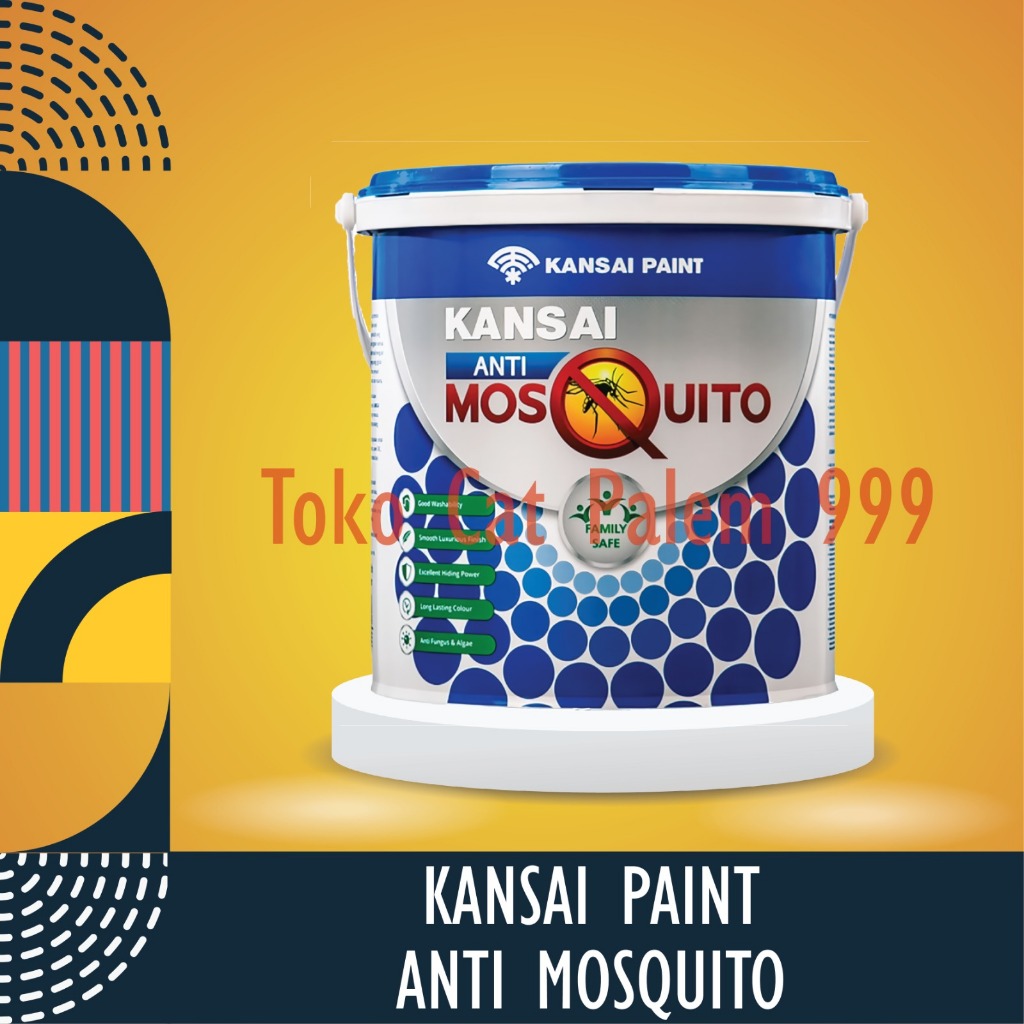 Jual CAT INTERIOR KANSAI PAINT ANTI MOSQUITO /ANTI NYAMUK WARNA WHITE ...