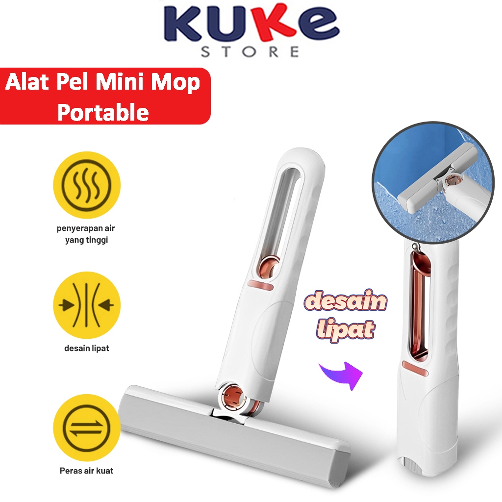 Jual KUKE Alat Pel Mini Mop Pembersih Jendela Ruangan Home Car Portable ...