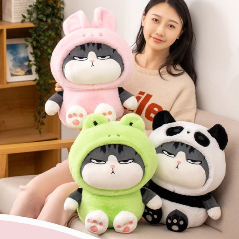 Jual Boneka Kucing Furyu Bantal Kucing Furyu 38cm Bahan Plush Halus ...