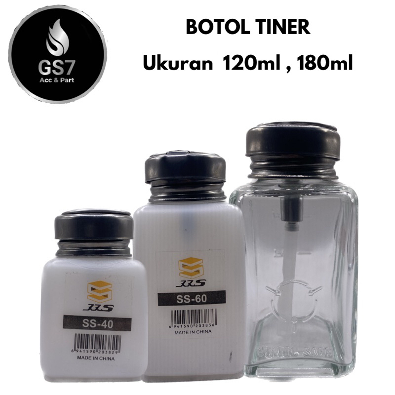 Jual BOTOL TINER SERBAGUNA UKURAN 120 ML 180ML | Shopee Indonesia
