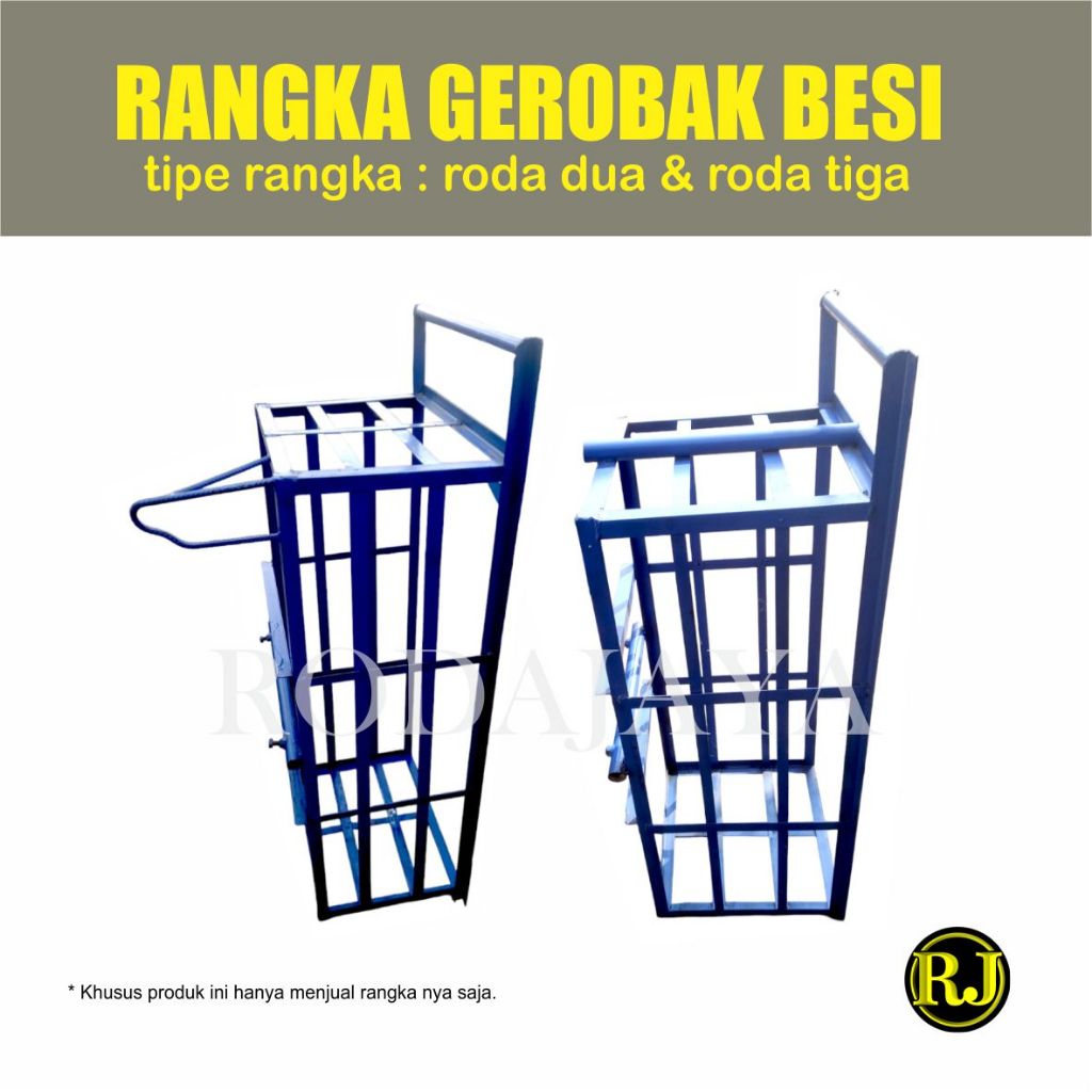 Jual Rangka Gerobak besi / body gerobak / model roda dua & roda tiga ...