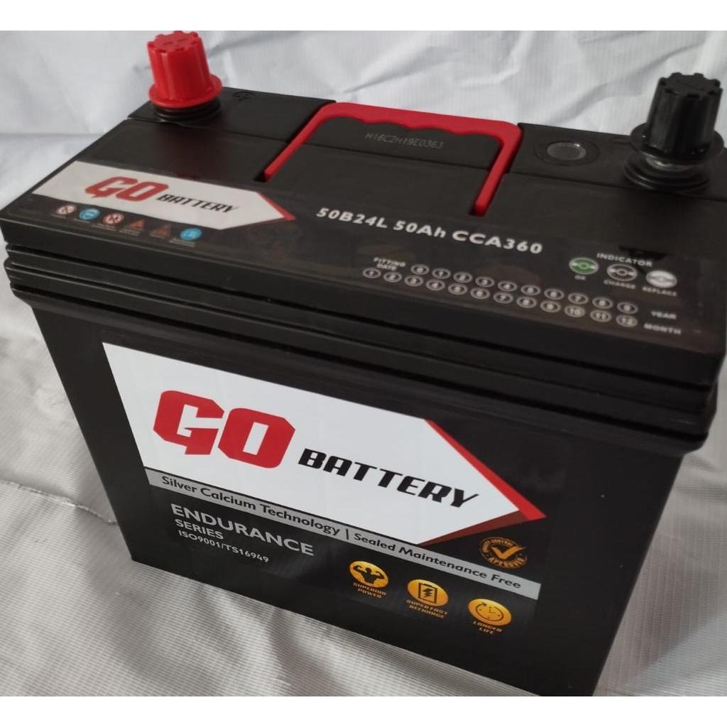 Jual Aki Kering GO BATTERY 50B24L / NS60L | Shopee Indonesia