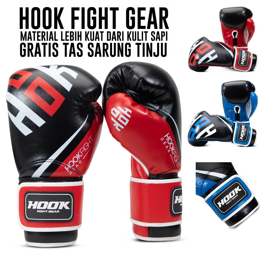 Jual Sarung Tinju Boxing Hook Gloves Muaythai Sarung Tangan Muay Thai ...