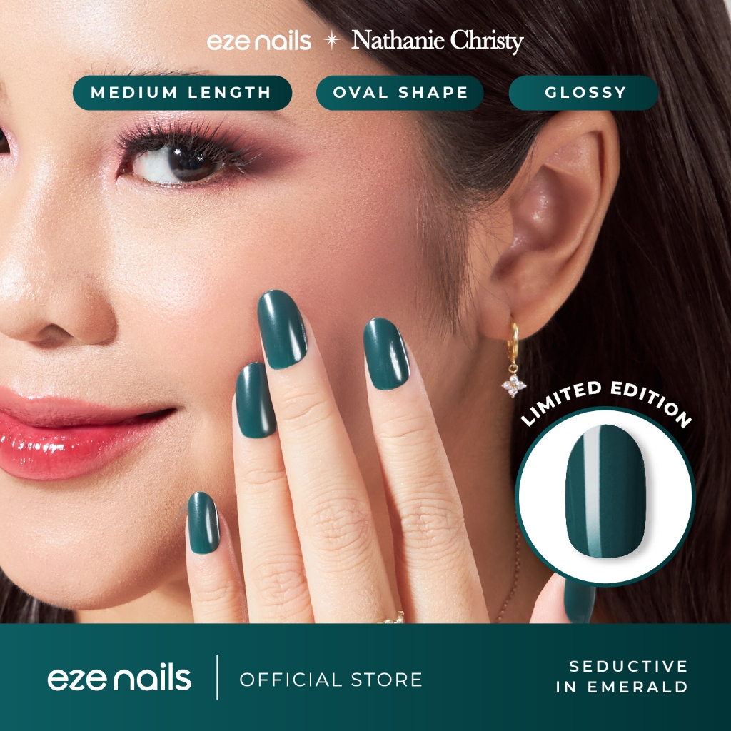 Jual Eze Nails x Nathanie Christy - Seductive in Emerald Spot on ...