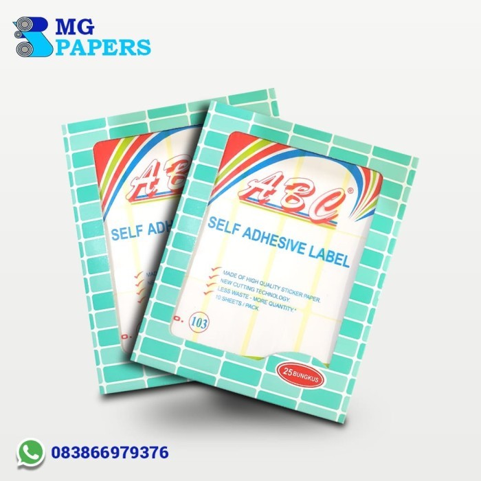 Jual Sticker Label ABC No.103 ( BOX ) | Shopee Indonesia