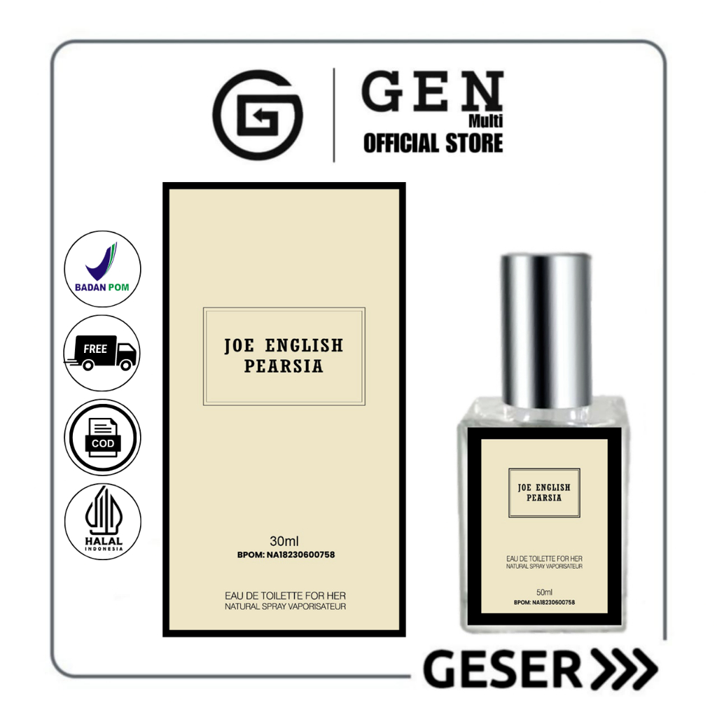 Jual GEN - [BPOM] Parfum Joe English Pearsia 30ml Premium / Parfum Joe ...