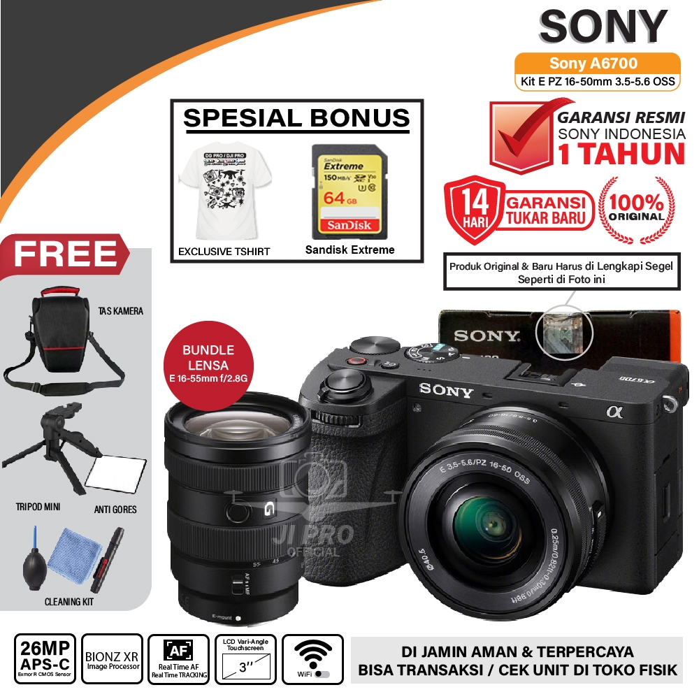 Jual Sony A6700 kit 16-50mm Mirrorless Camera Alpha A 6700 16-50 mm ...