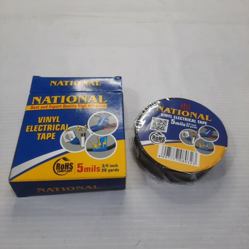 Jual Isolasi Kabel National/ Isolasi Hitam Tahan Panas 3/4" | Shopee ...