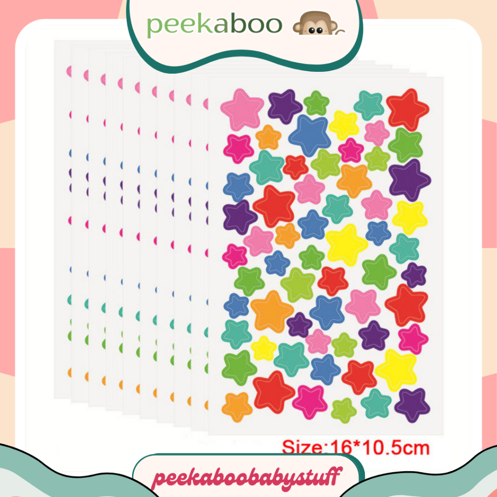 Jual STICKER REWARDS ANAK - BINTANG GENDUT BESAR KECIL || STICKER ...