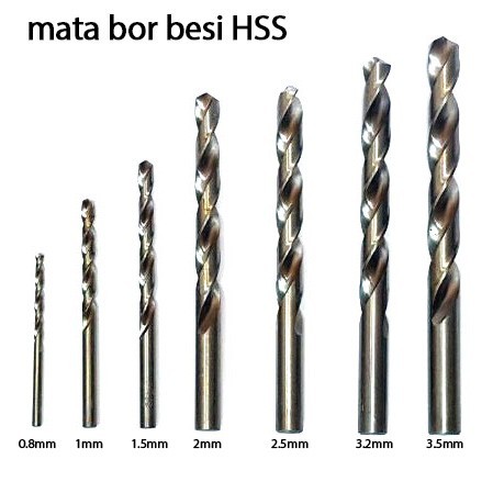 Jual MATA BOR BESI BERBAGAI UKURAN 0.8mm 1mm 2mm 2.5mm 3mm 3.5mm ...