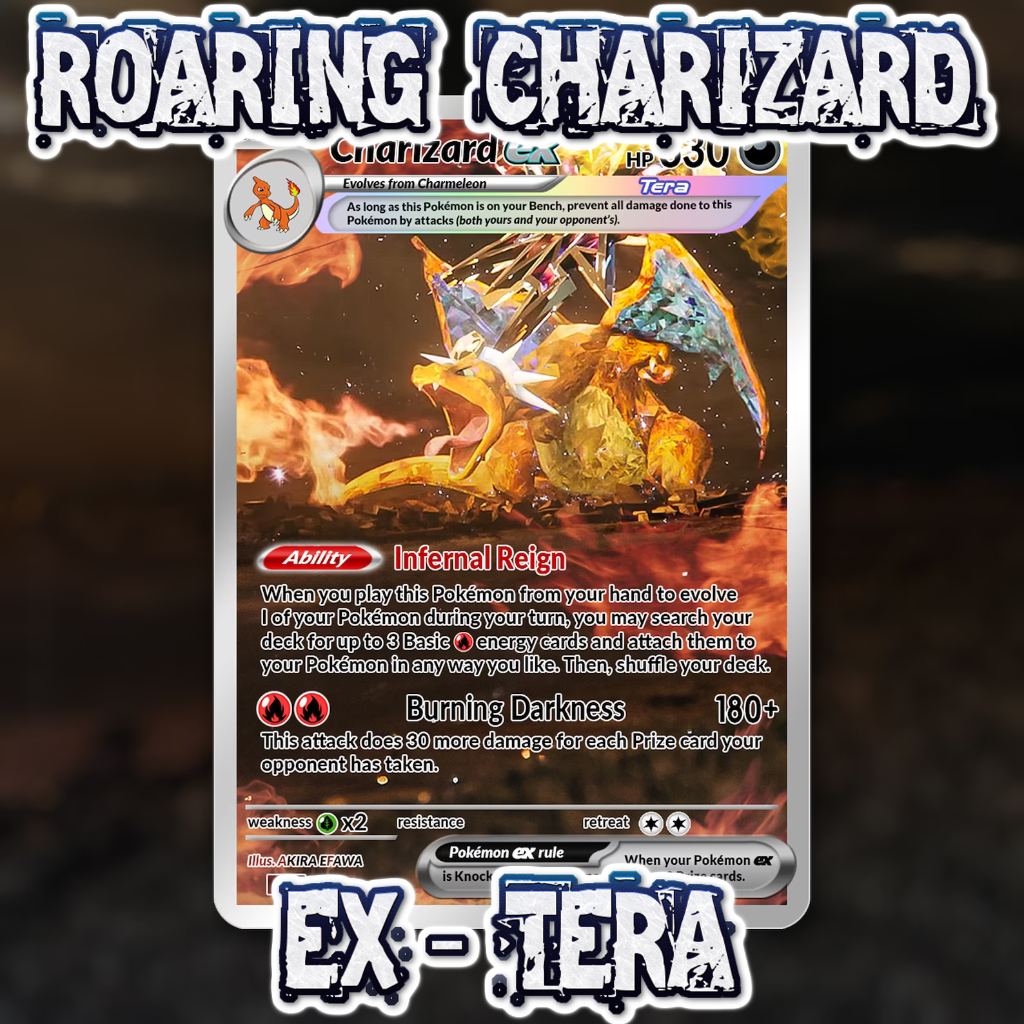 Jual KARTU POKEMON TCG HOLOGRAM SPECIAL ROARING CHARIZARD EX TERA ...