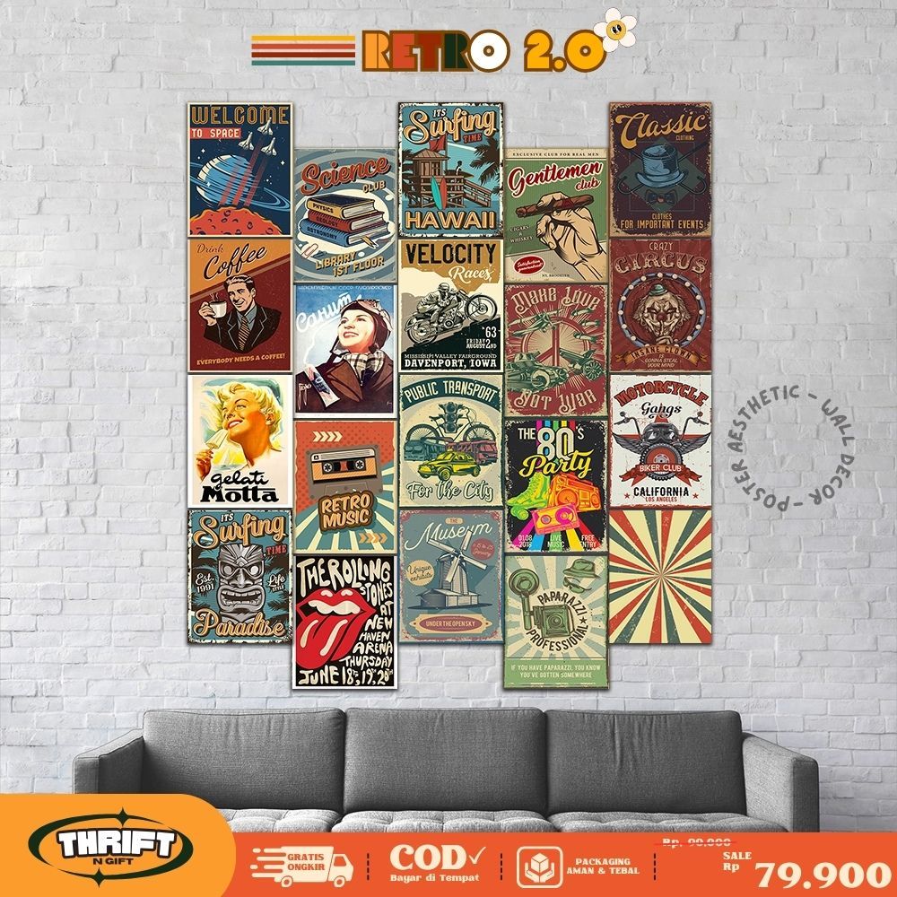 Jual Dekorasi Kamar Aesthetic / Poster Dinding / Poster Aesthetic ...