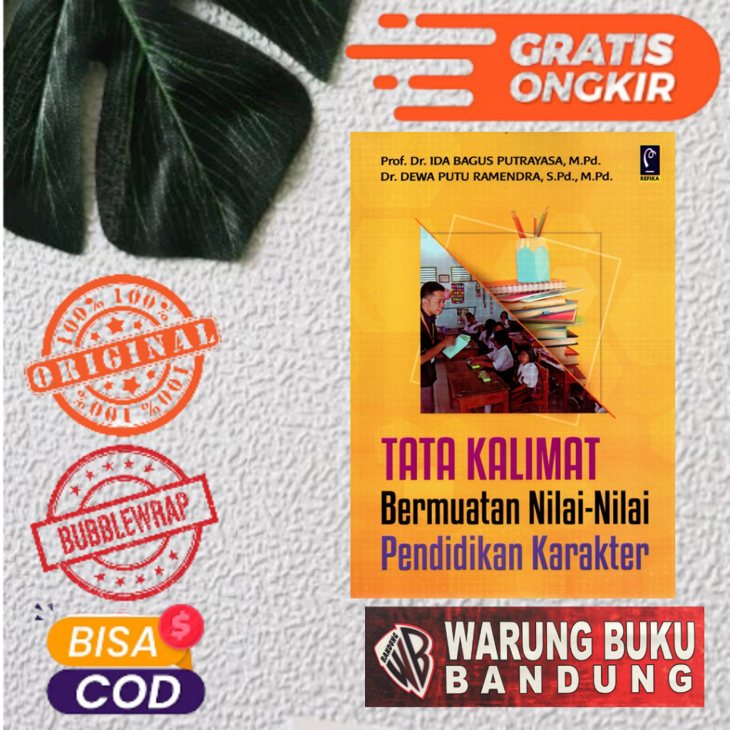 Jual BUKU TATA KALIMAT BERMUATAN NILAI-NILAI PENDIDIKAN KARAKTER - PROF ...