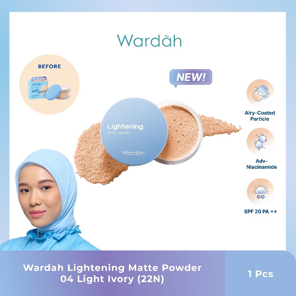 Jual Wardah Lightening Matte Loose Powder 20g | Bedak Tabur | Shopee ...