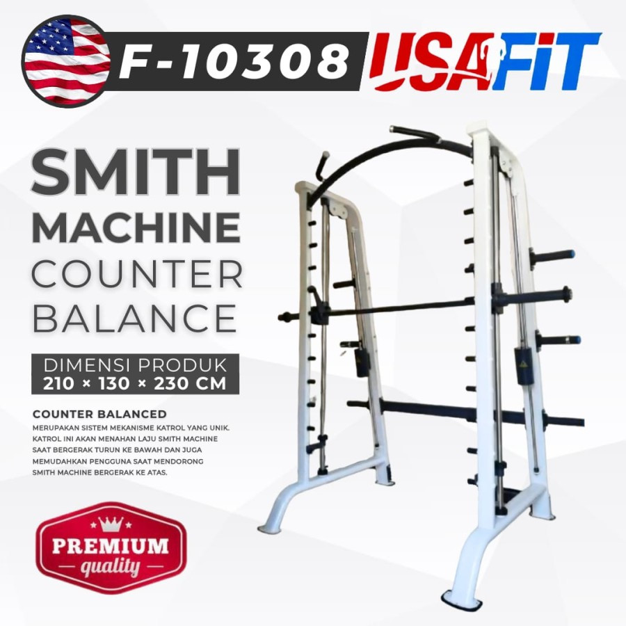 Jual ALAT FITNES SMITH MACHINE COUNTER BALANCE USAFIT | Shopee Indonesia