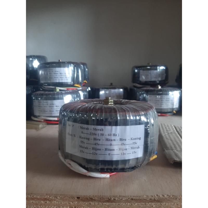 Jual TRAFO TOROID DONAT 5A CT 55v 45v spek balap | Shopee Indonesia