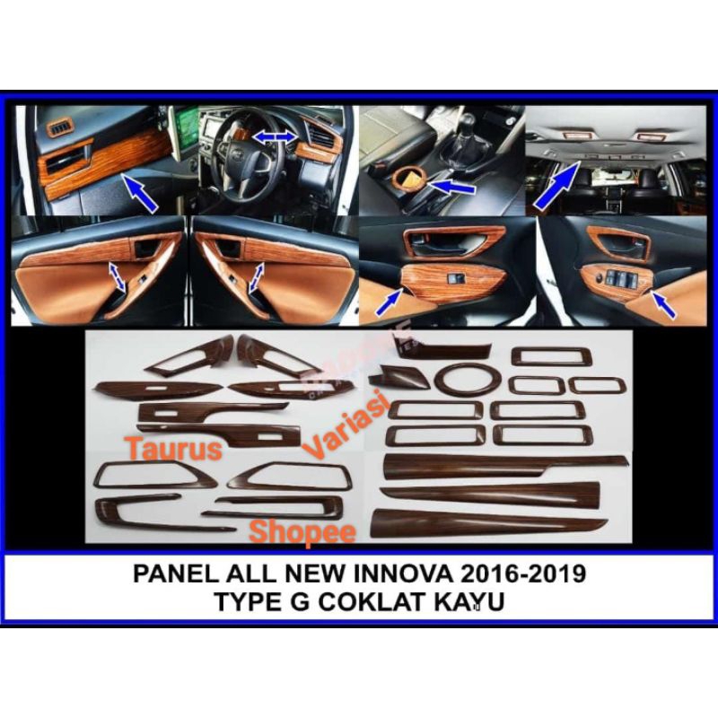 Jual Panel Dashboard kayu interior Toyota all new INNOVA inova Reborn ...