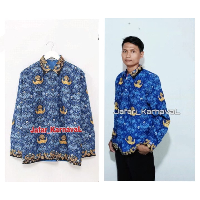 Jual SERAGAM KORPRI FULL FURRING PRIA DAN WANITA KERAH HITAM, KEMEJA DINAS KORPRI PRIA DAN ...