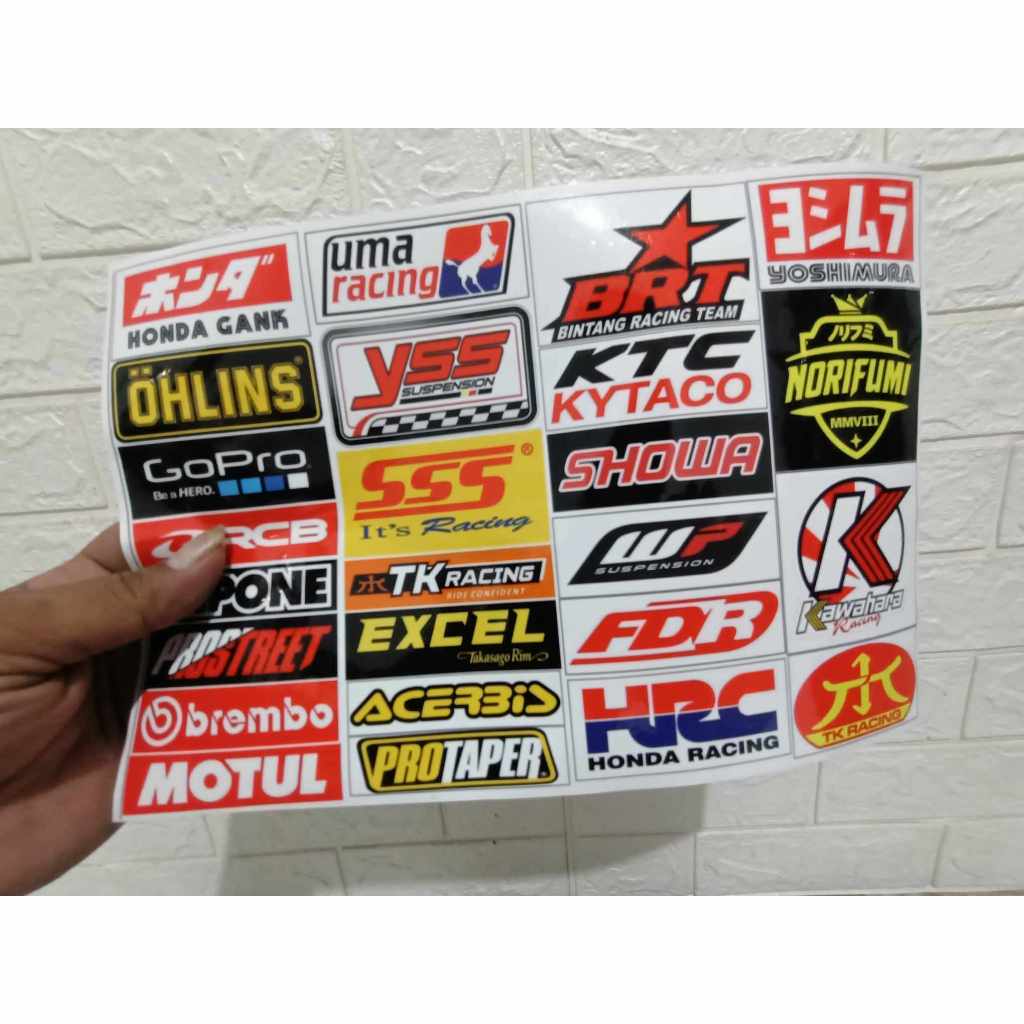 Jual STICKER BENGKEL LENGKAP TERBARU VIRAL | STICKER PACK MOTOR ...