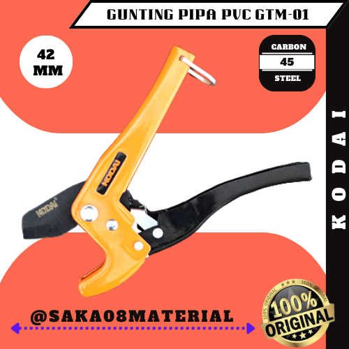 Jual JUAL GUNTING PIPA PARALON PVC 42 MM GPI-02 KODAI ORIGINAL TERBARU / ALAT POTONG PIPA / TANG ...