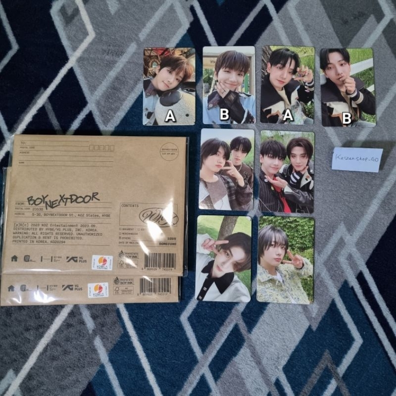 Jual Album & Photocard Boynextdoor - Album Why.. Letter ver - Photocard Dazed & Moody ver - POB ...