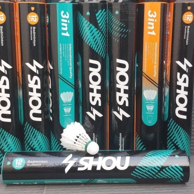 Jual COCK BULUTANGKIS SHOU COCK BADMINTON SHOU 3 IN 1 SHUTTLECOCK SHOU ...