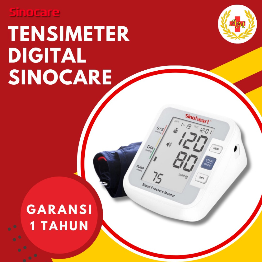 Jual Tensi Digital Tensimeter Digital Alat Ukur Tekanan Darah Sinocare ...