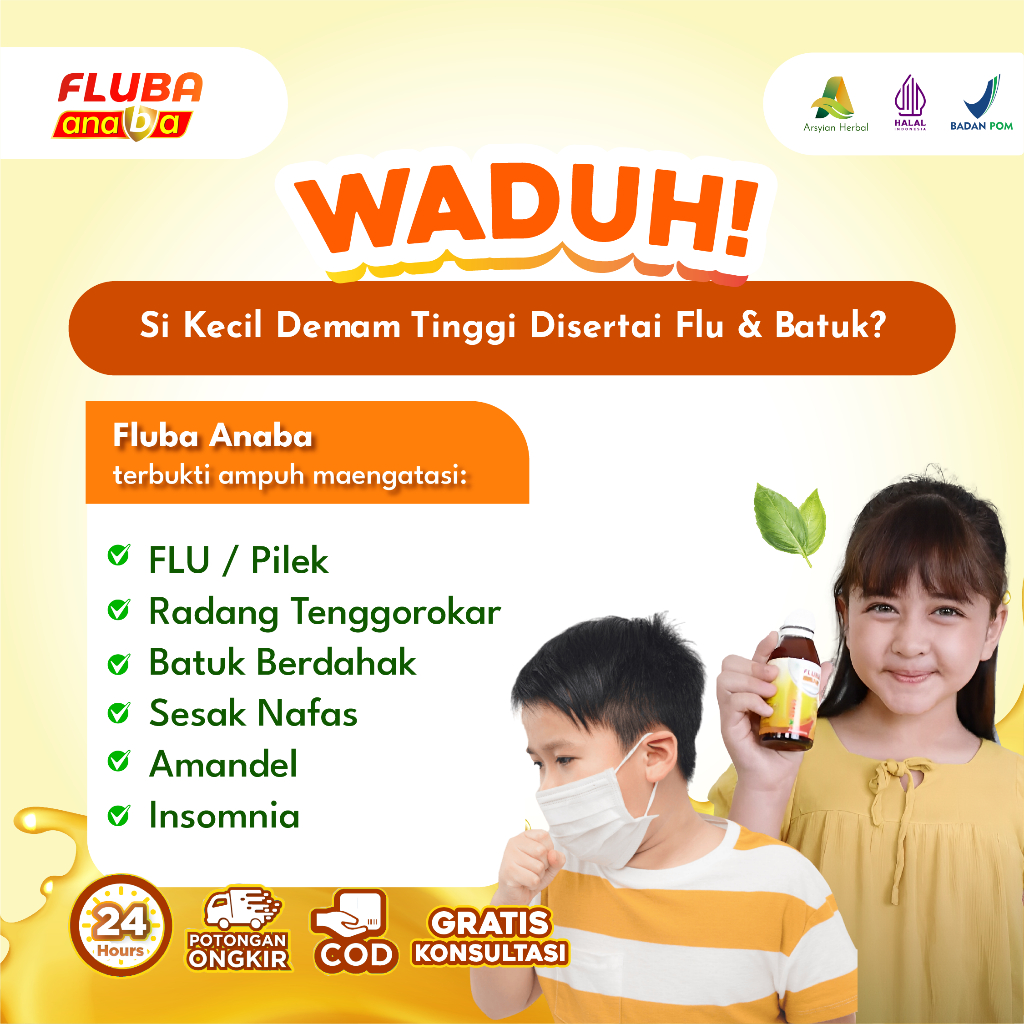 Jual Fluba Anaba Original 130ml - Meredakan Flu & Batuk disertai Demam ...