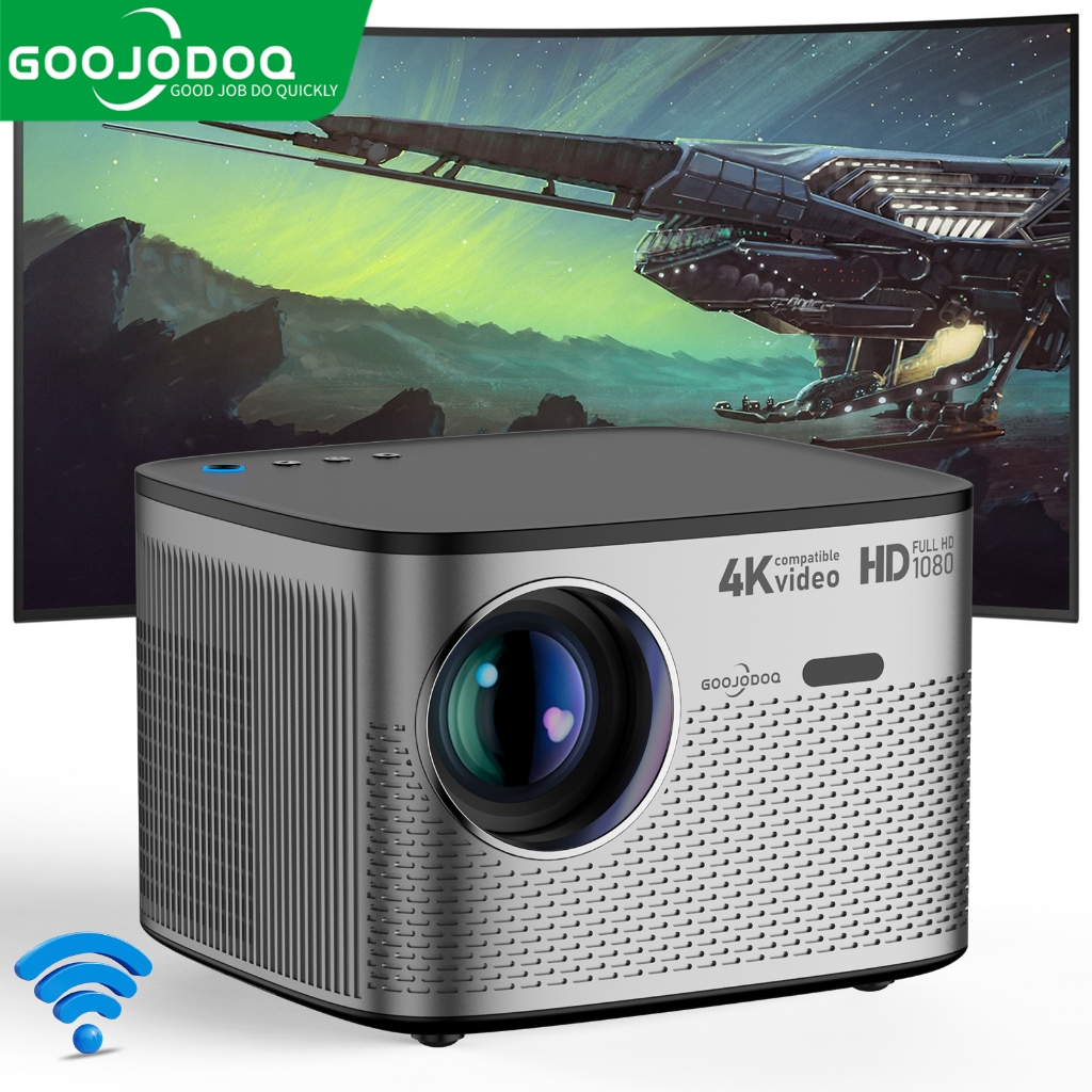 Jual GOOJODOQ Proyektor Profesional Android 4k Wifi Full Hd 1080p ...